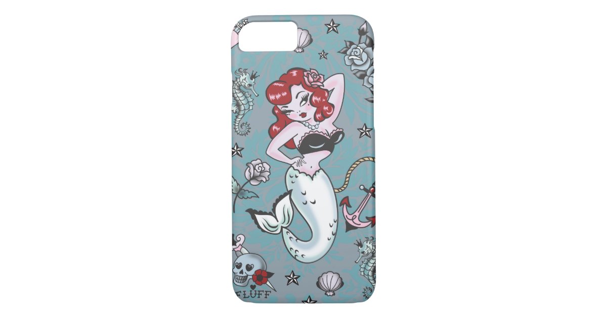 Fluff Molly Mermaid iPhone 7 case | Zazzle