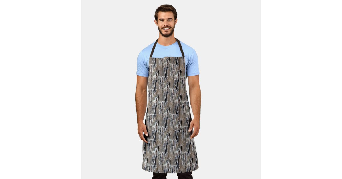 Fluffy Cattails Nature Pattern Apron | Zazzle