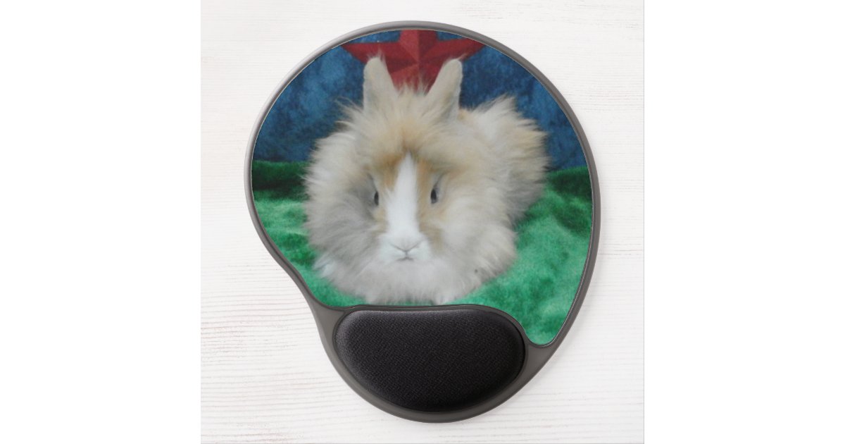 Fluffy Lionhead Bunny Rabbit Mouse Pad | Zazzle