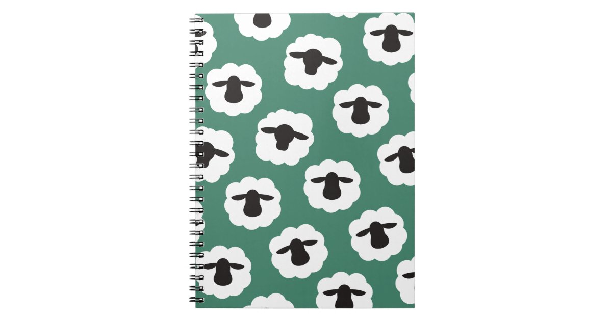 Fluffy Sheep Crafts Pattern Notebook | Zazzle