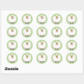 Fluffy White Sheep Classic Round Sticker | Zazzle