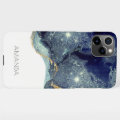 Fluid Abstract Alcohol Ink Gold Navy Glitter iPhone Case | Zazzle
