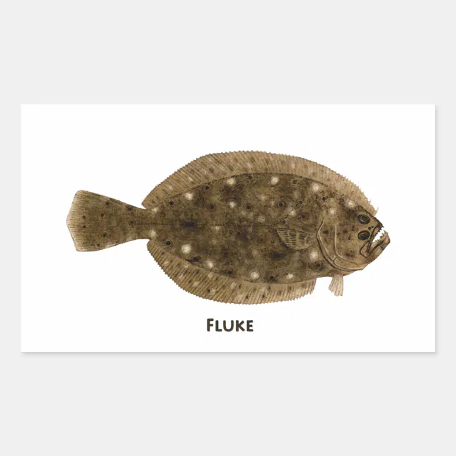 Fluke Rectangular Sticker | Zazzle