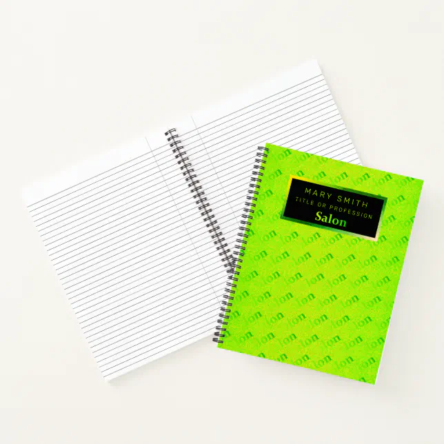 Fluorescent 2in1 Neon Elegant Business Card & Notebook | Zazzle