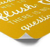 Flush | Bathroom Rules Poster Art Print 8x10 | Zazzle