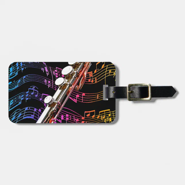 Flute is my Passion_ Luggage Tag | Zazzle