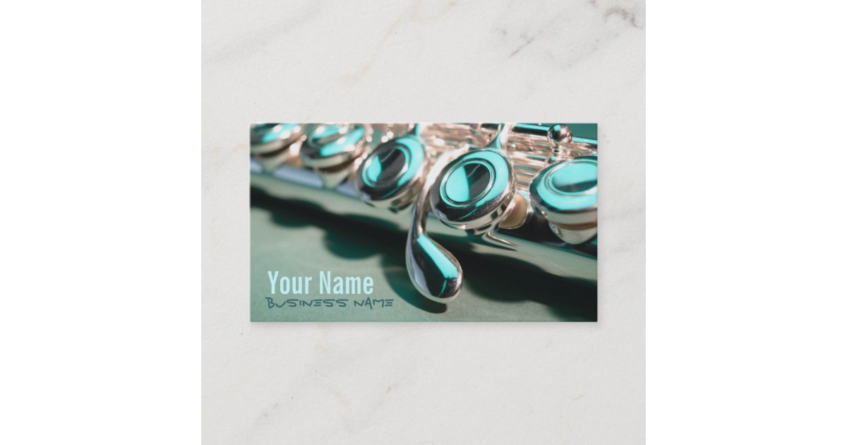 Flute Keys Business Cards | Zazzle