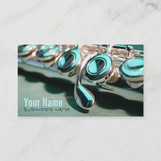 Flute Keys Business Cards | Zazzle
