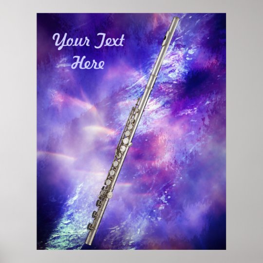 Flute or Flutist Musician Poster | Zazzle.com