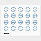 Flute Player Classic Round Sticker | Zazzle