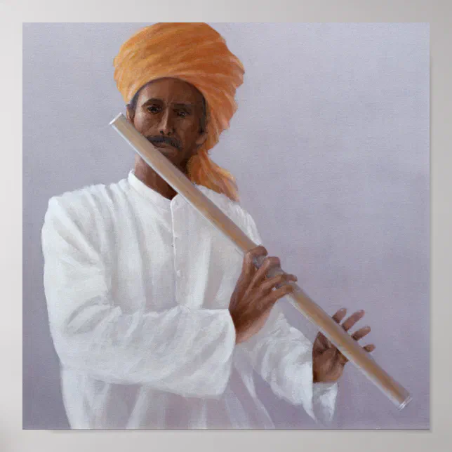 Flute Player Poster | Zazzle