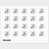 Flute Player Stickers Sticker | Zazzle