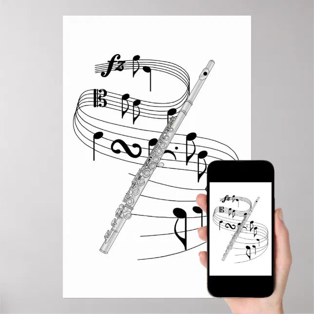 Flute Poster | Zazzle
