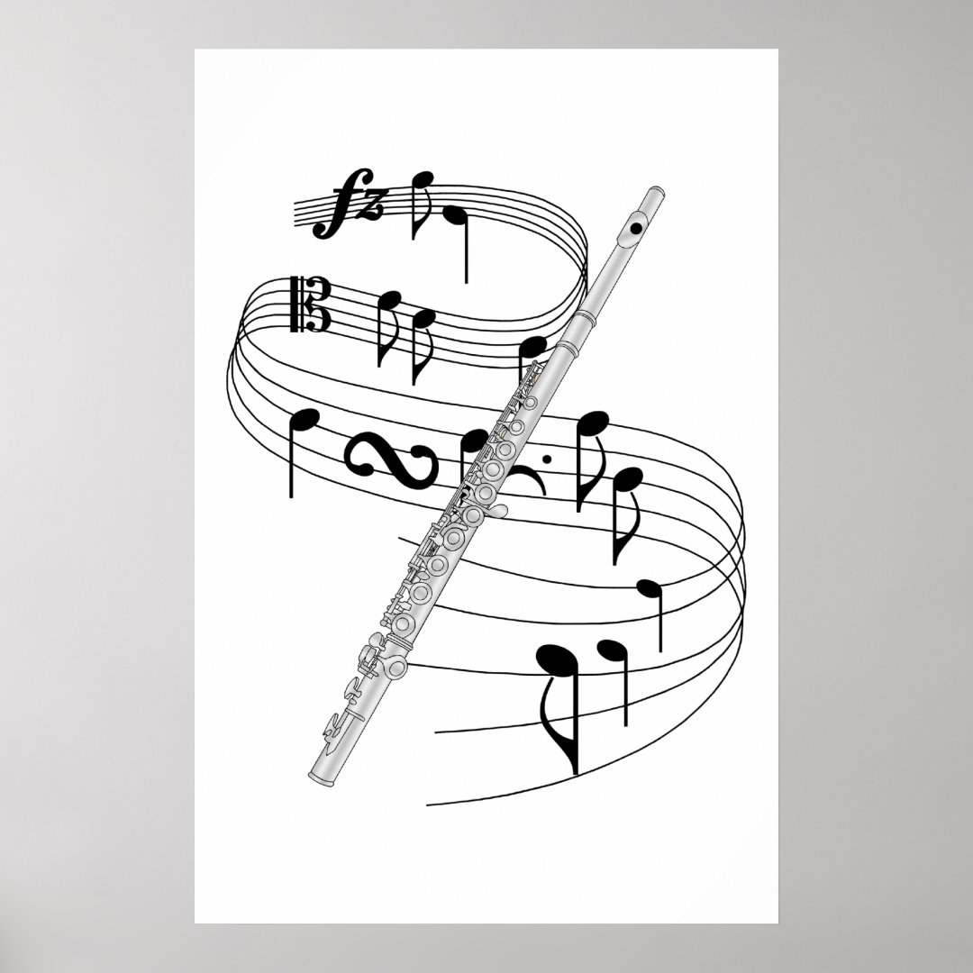 Flute Poster | Zazzle
