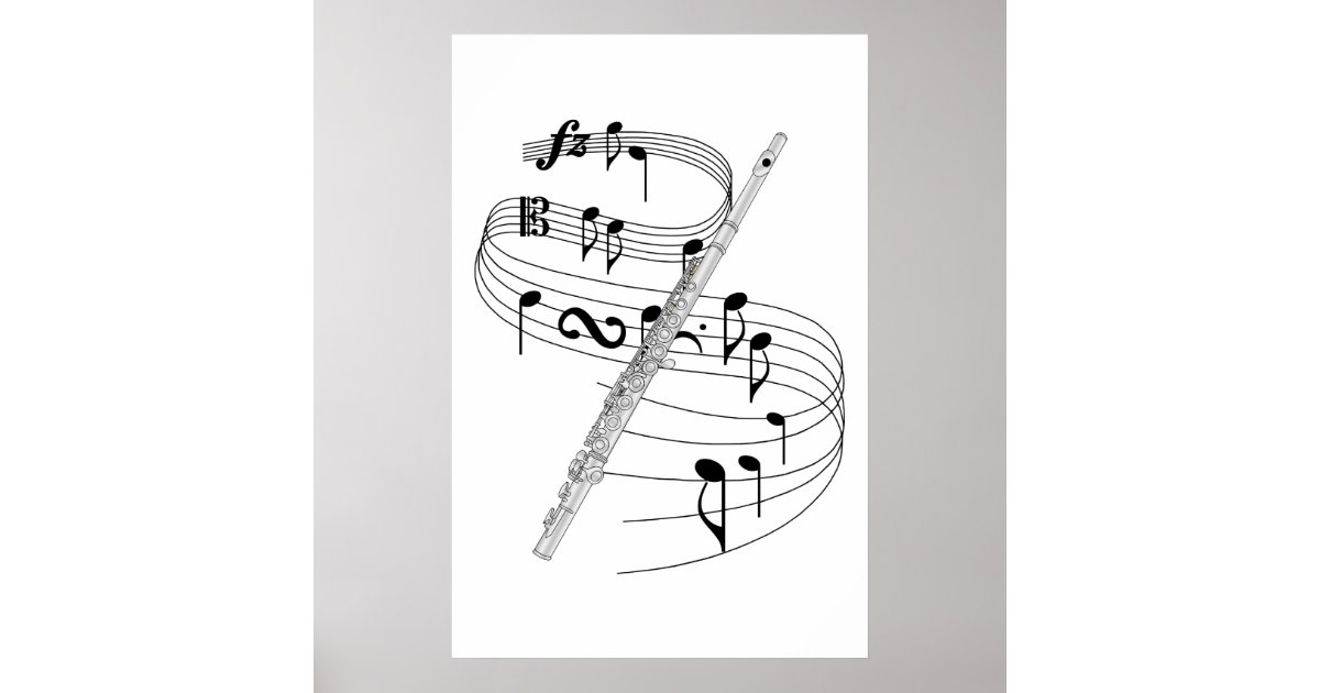 Flute Poster | Zazzle