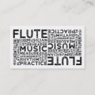 Flute Tri-Color - Turquoise Coral Gold Business Card | Zazzle.com