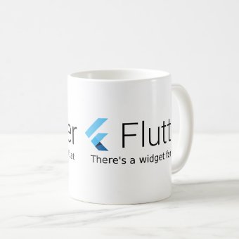 Flutter: There's a widget for that Coffee Mug | Zazzle