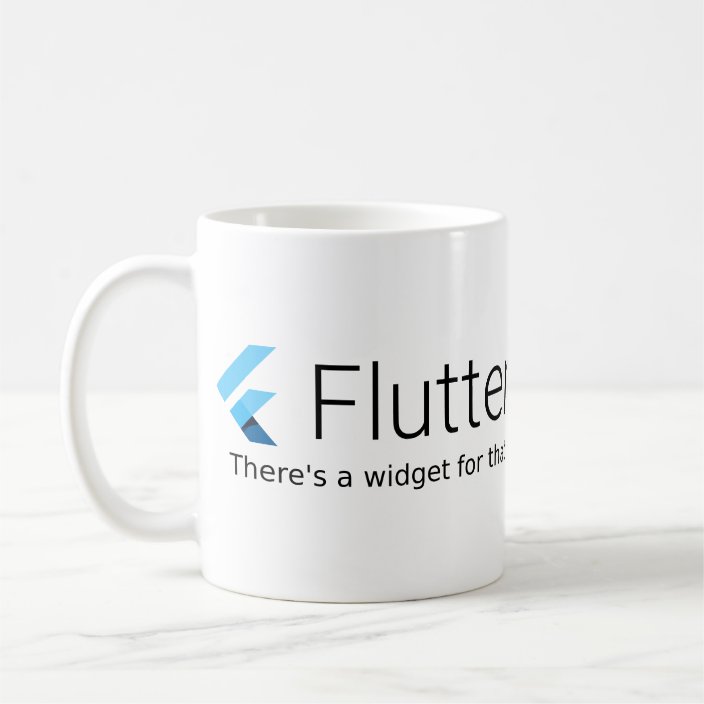 Flutter: There's a widget for that Coffee Mug | Zazzle.com
