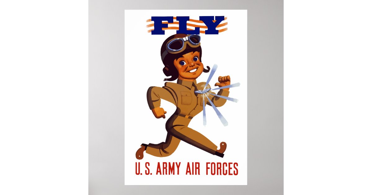 FLY -- Army Air Forces Poster | Zazzle