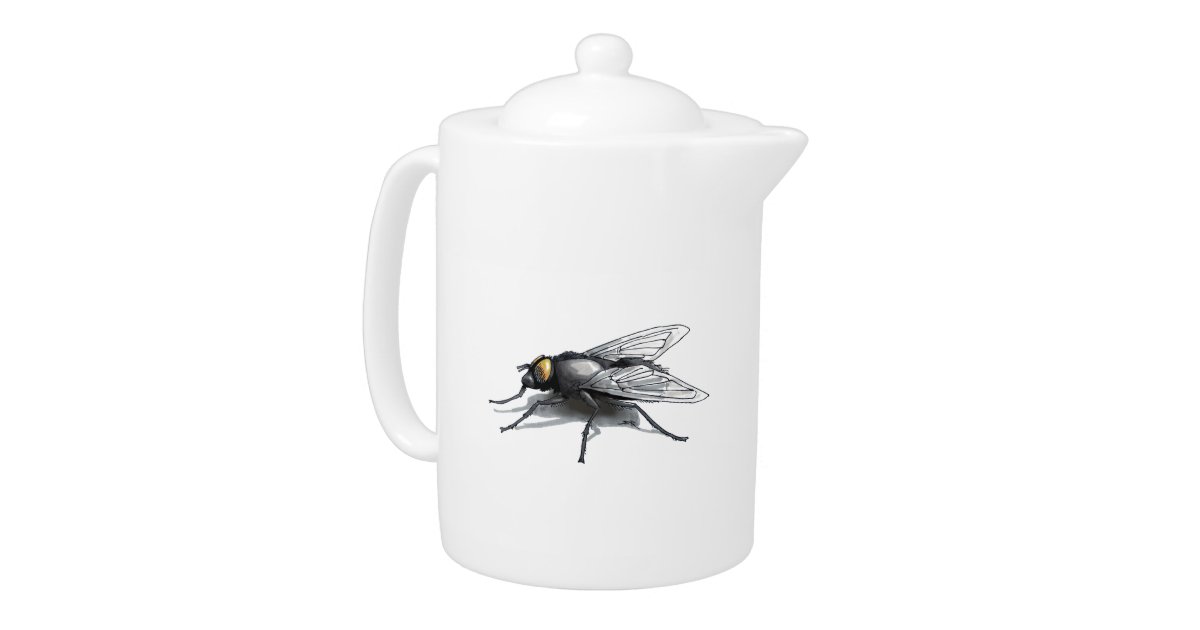 Fly Buddy porcelain teapot | Zazzle