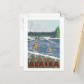 Fly Fisherman - Dawson, Alaska Postcard | Zazzle