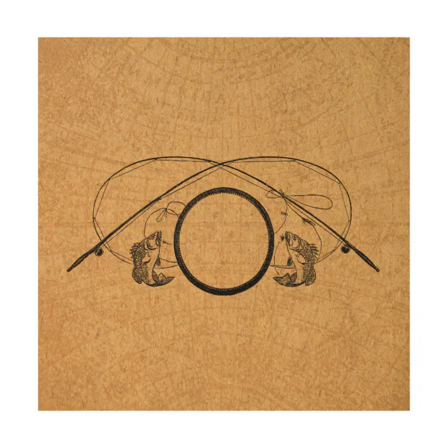 Fly Fishing Antique FIshing Rods Art Illustration | Zazzle