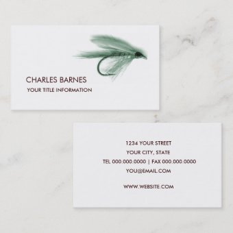 Fly Fishing Business Card | Zazzle