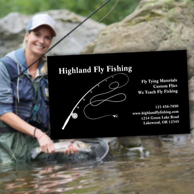 Fly Fishing Business Card | Zazzle