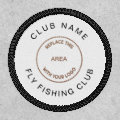 Fly Fishing Club Logo Name Fully Customisable Patch | Zazzle