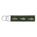 Fly Fishing for Trout - Fisherman's Angler's Wrist Keychain | Zazzle