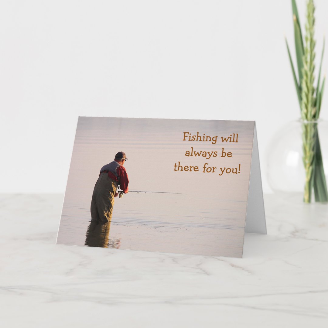 Fly Fishing Get Well Soon Card | Zazzle