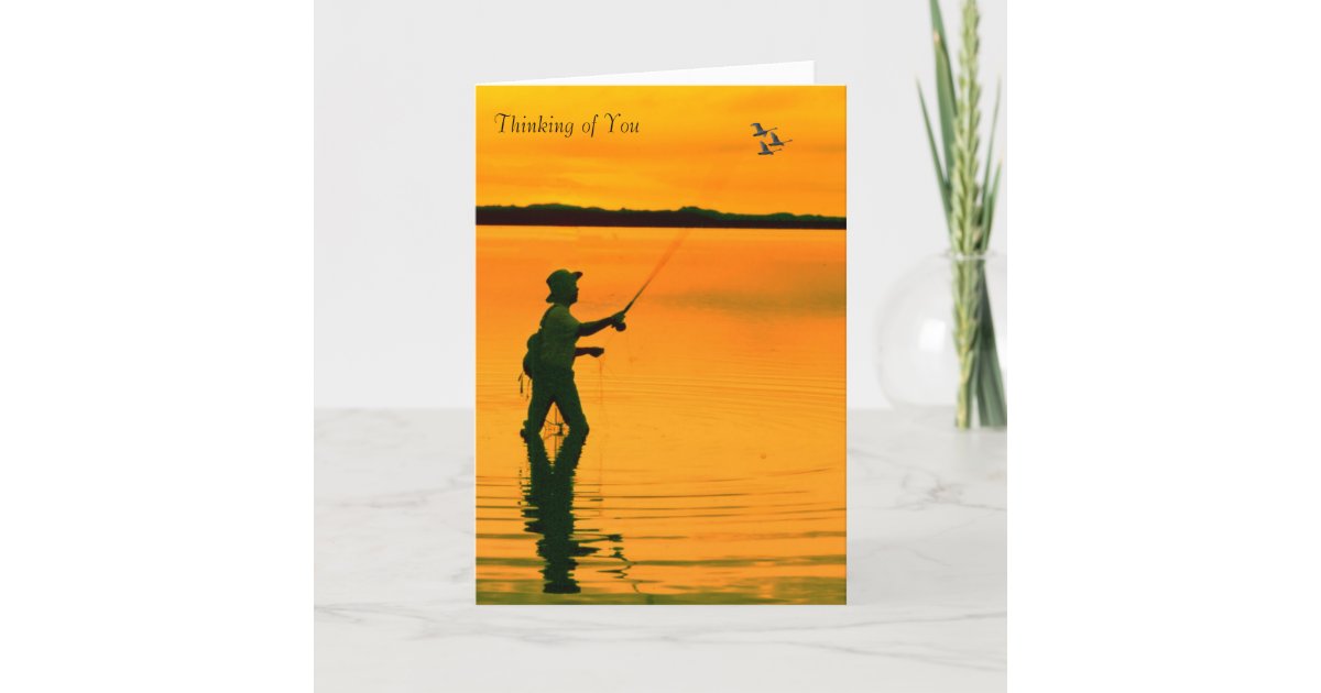 Fly Fishing image for Greeting-card Card | Zazzle