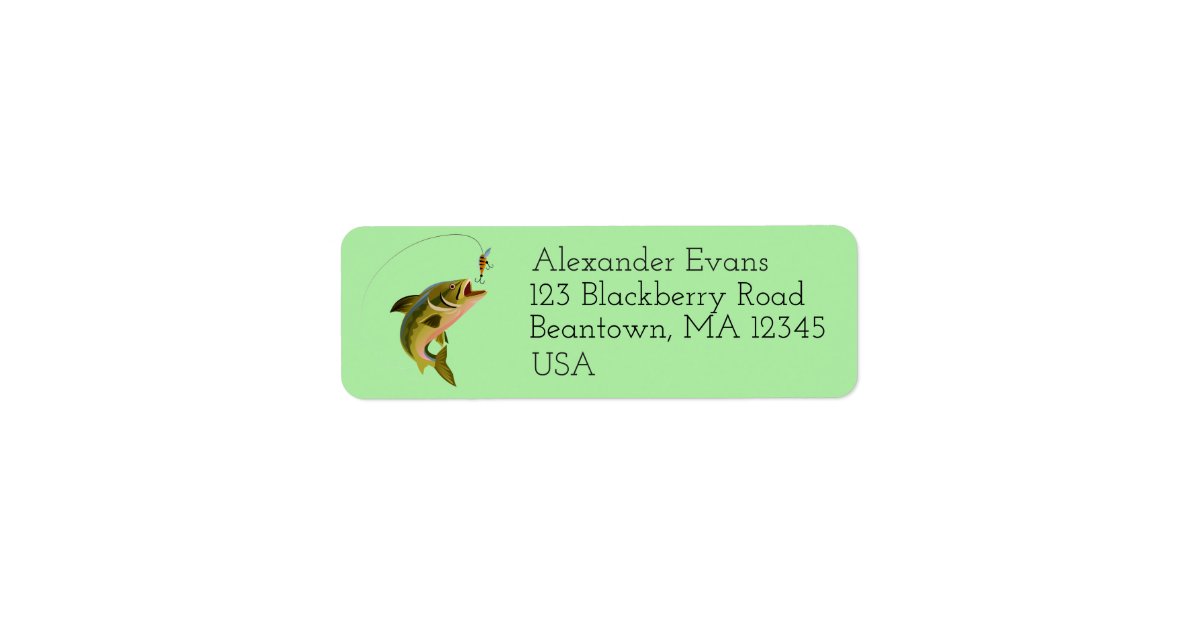 Fly Fishing Label | Zazzle