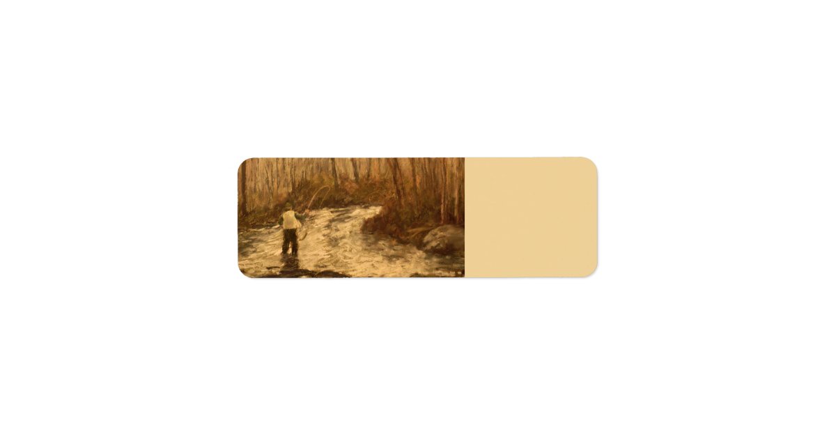 Fly Fishing Label | Zazzle