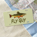 Fly Fishing License Plate | Zazzle