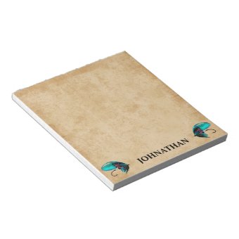 Fly Fishing Lure Notepad | Zazzle