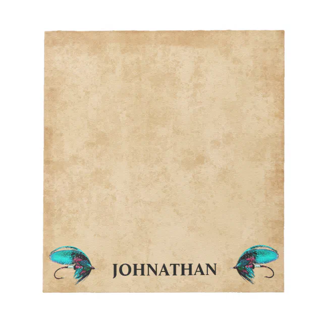 Fly Fishing Lure Notepad | Zazzle
