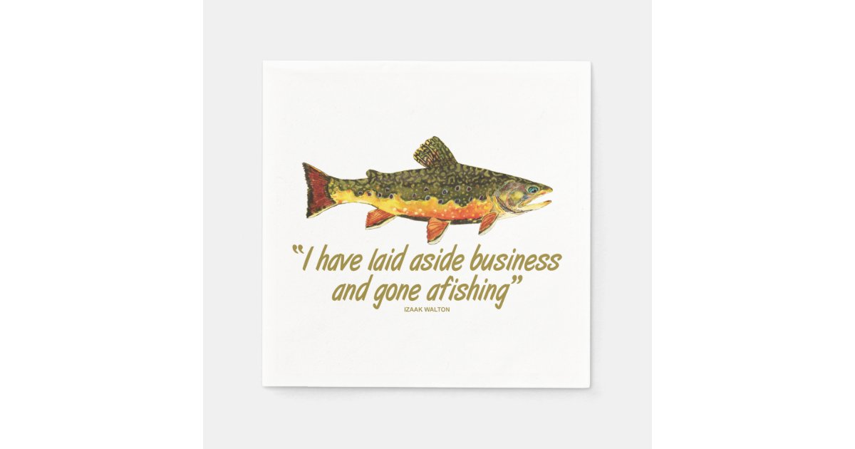 Fly Fishing Paper Napkins | Zazzle