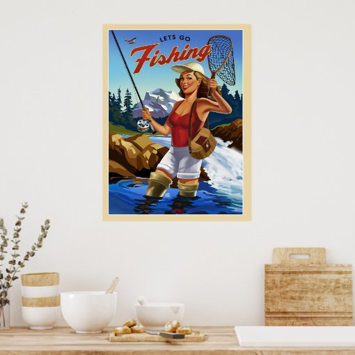 Fly Fishing Poster | Zazzle