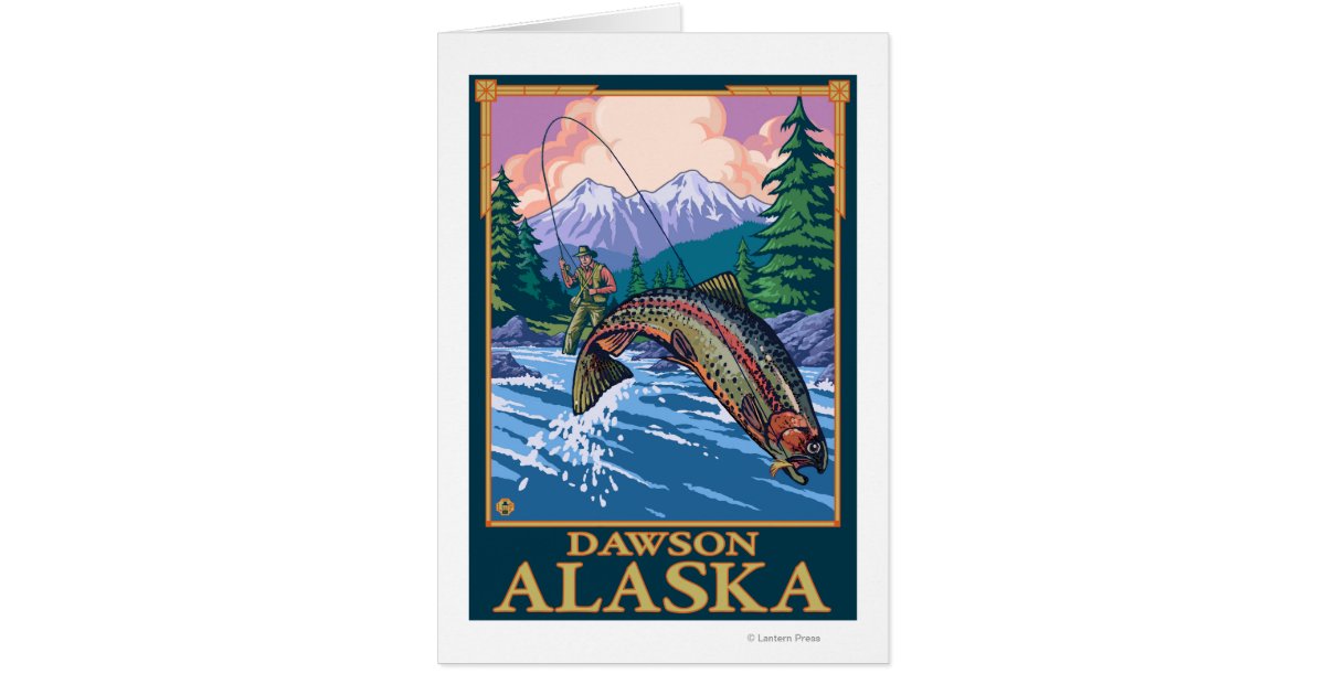 Fly Fishing Scene - Dawson, Alaska | Zazzle