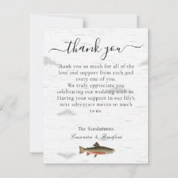 Fly Fishing Theme 3 photo collage T Thank You Card | Zazzle