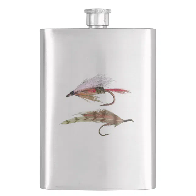 FLY FISHING THEME FLASK | Zazzle