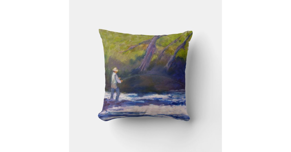 Fly Fishing Throw Pillow | Zazzle