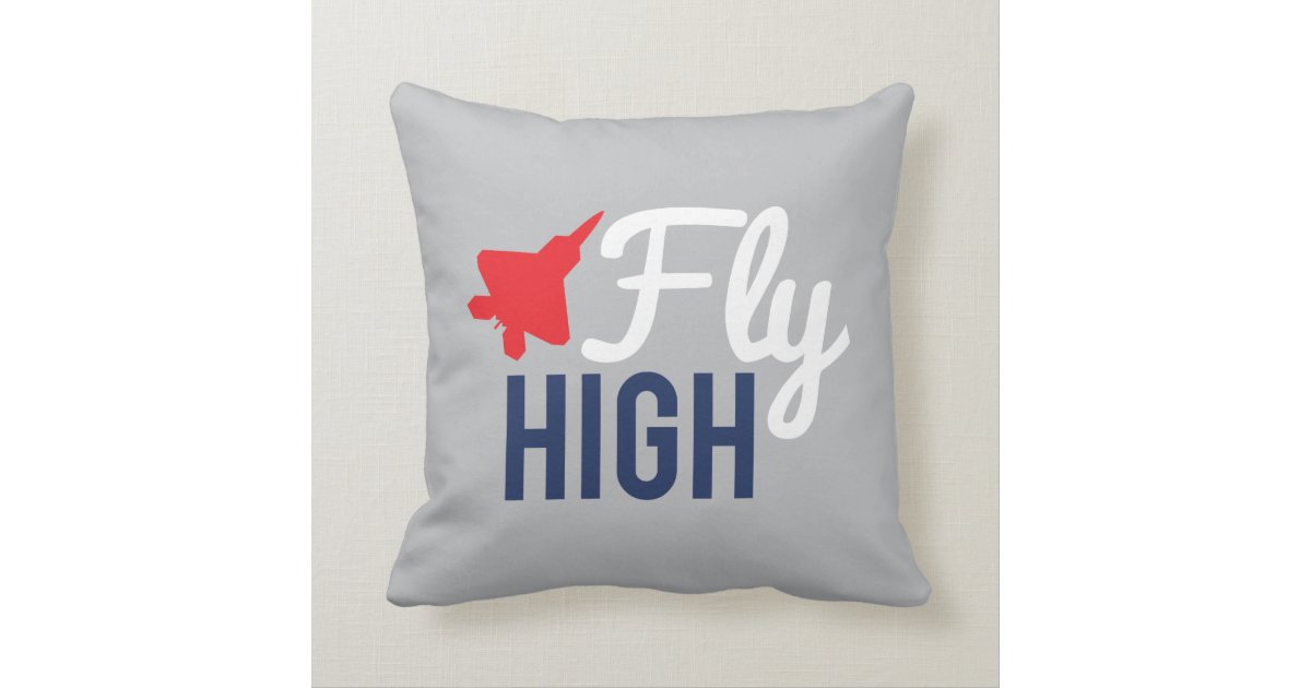 Fly High Airplane Throw Pillow | Zazzle.com