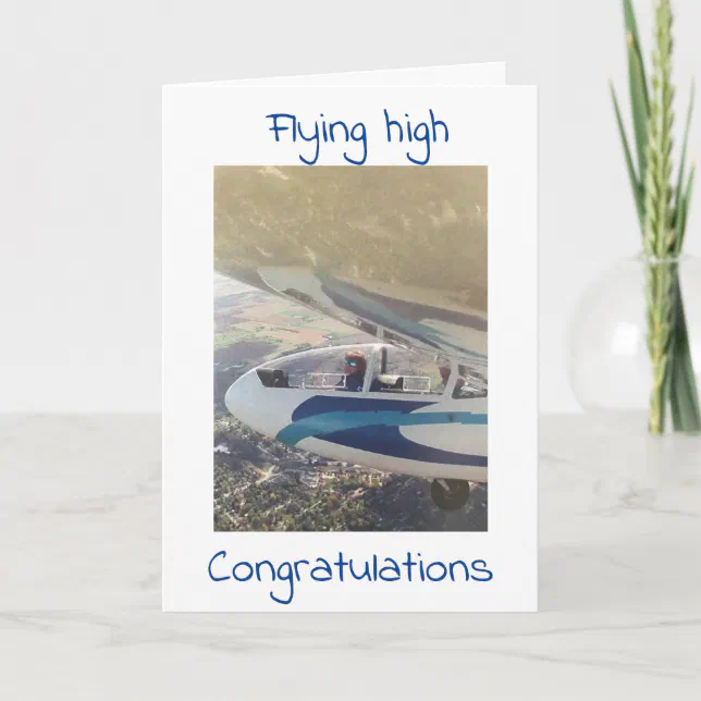 FLY HIGH AND ENJOY ***NEW PILOT*** CARD | Zazzle