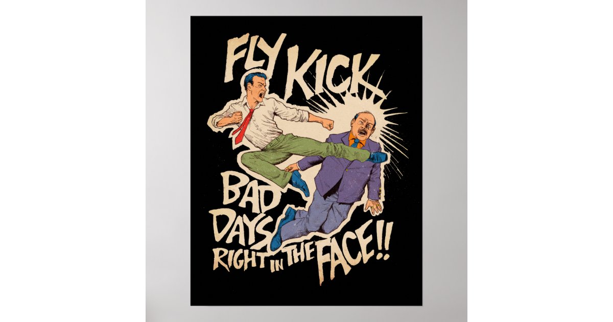 Fly Kick Poster | Zazzle
