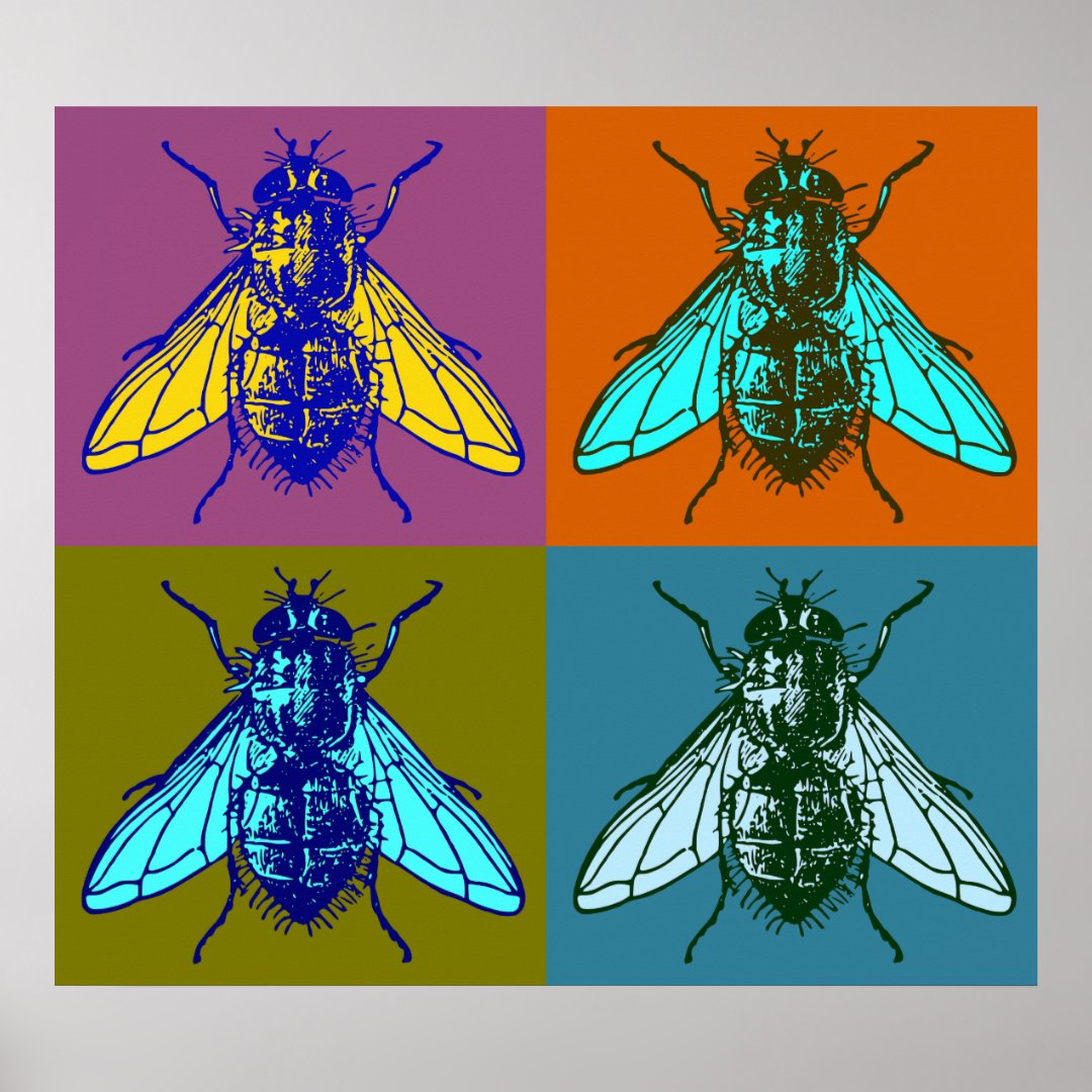 Fly Pop Art Poster | Zazzle