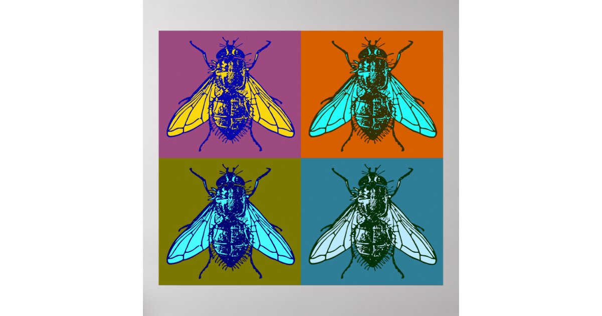 Fly Pop Art Poster | Zazzle