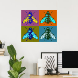 Fly Pop Art Poster | Zazzle