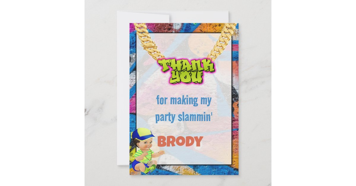 Fly Prince Baby Thank You Note Invitation | Zazzle